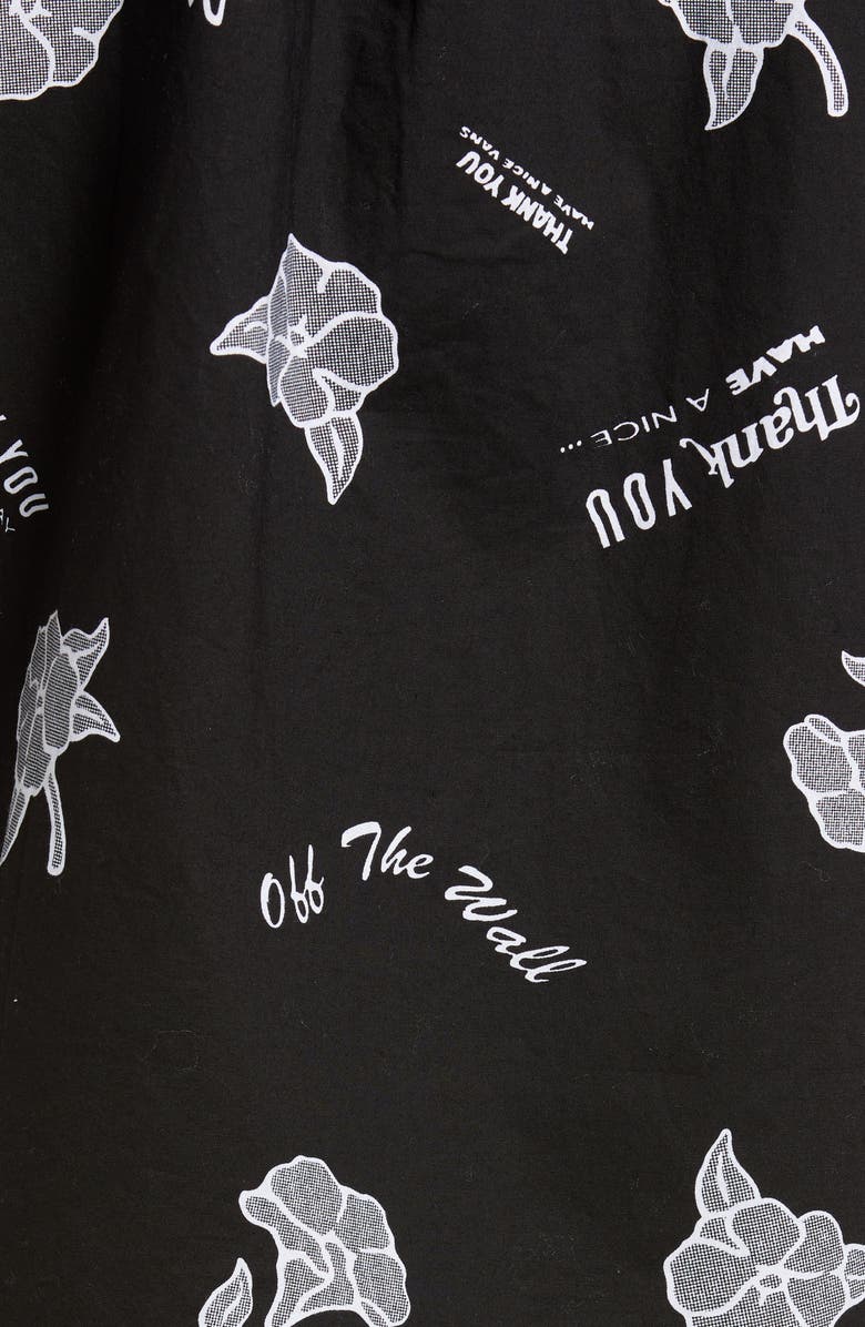 Vans Thank You Classic Fit Floral Print Short Sleeve Button-Up Shirt ...