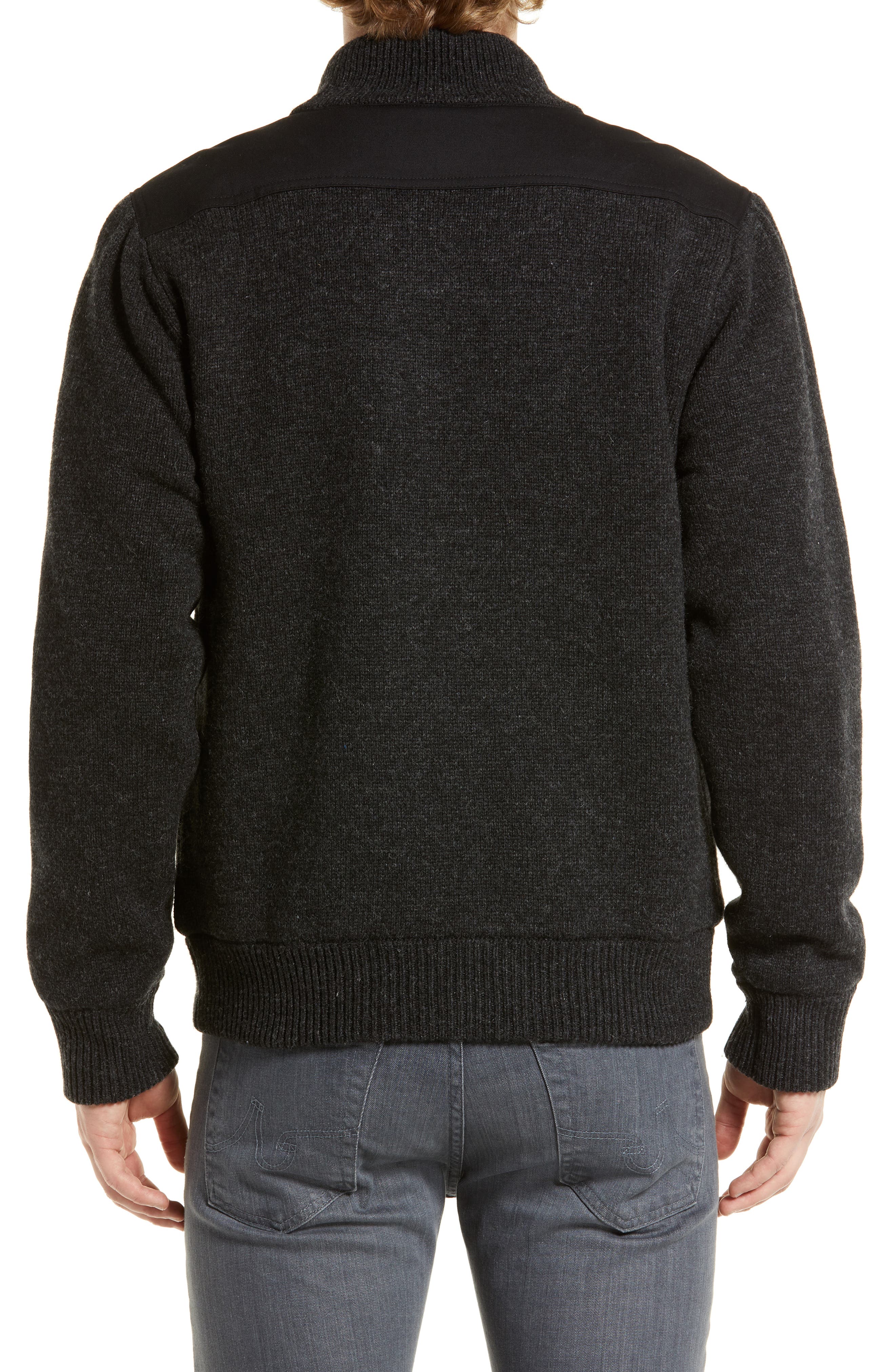 Schott NYC Fleece Lined Wool Blend Knit Jacket | Nordstrom