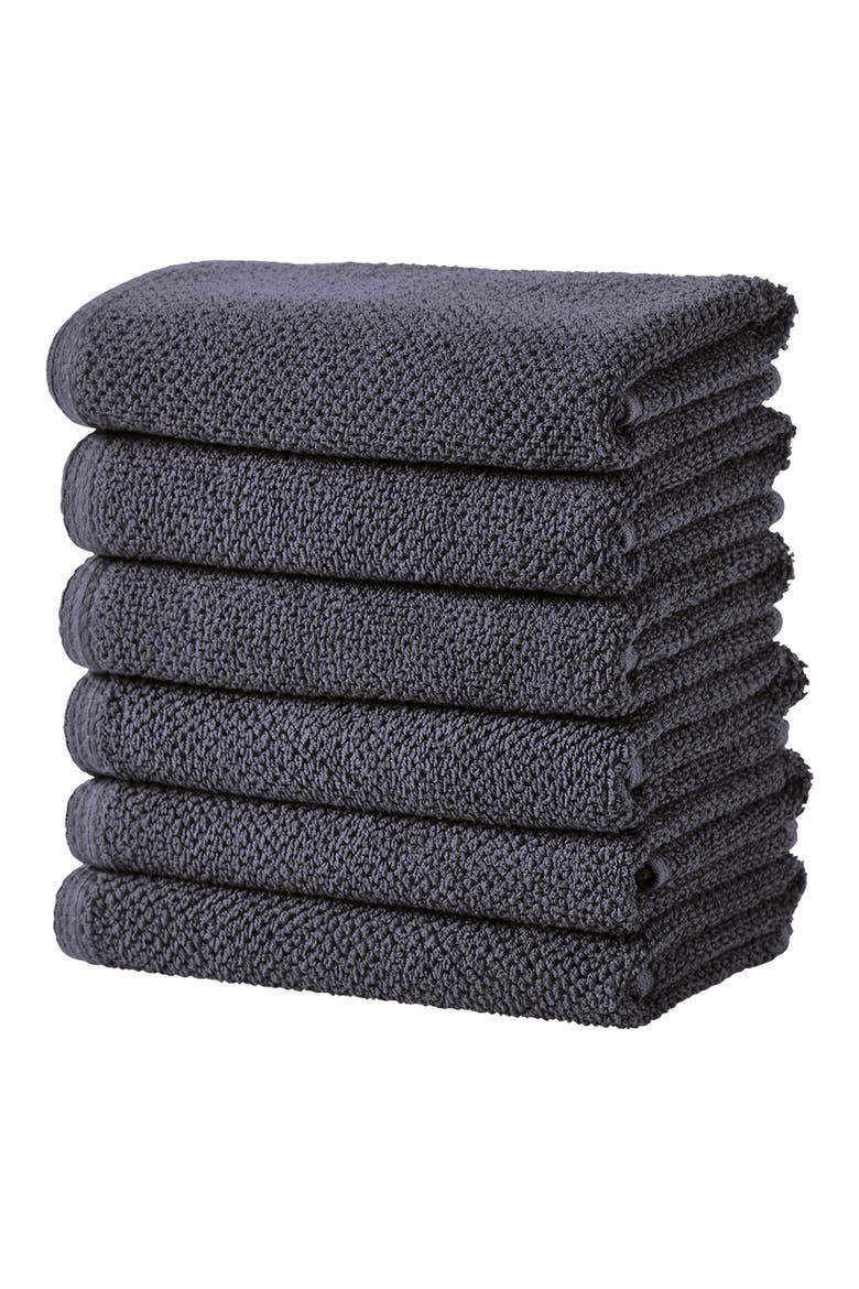 Cotton 6-Pack Textured Hand Towels | Nordstromrack