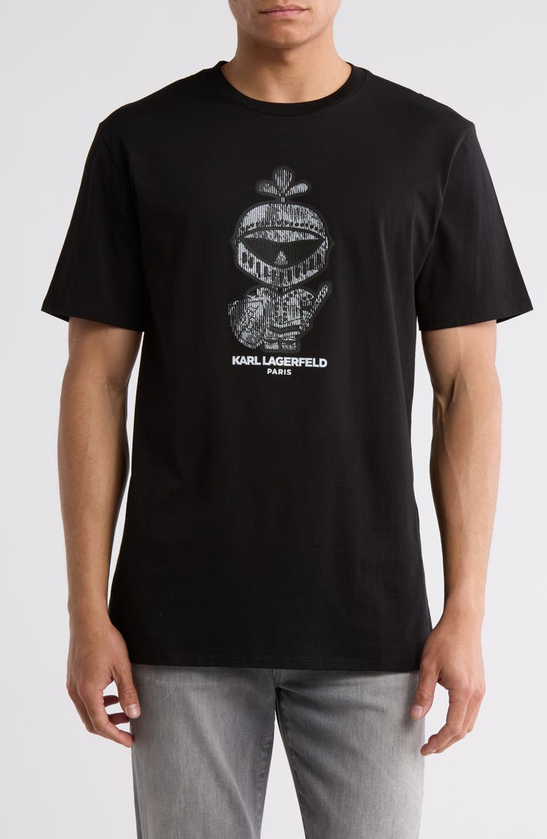 KARL LAGERFELD PARIS Karl Armour Logo Patch T-Shirt | Nordstromrack