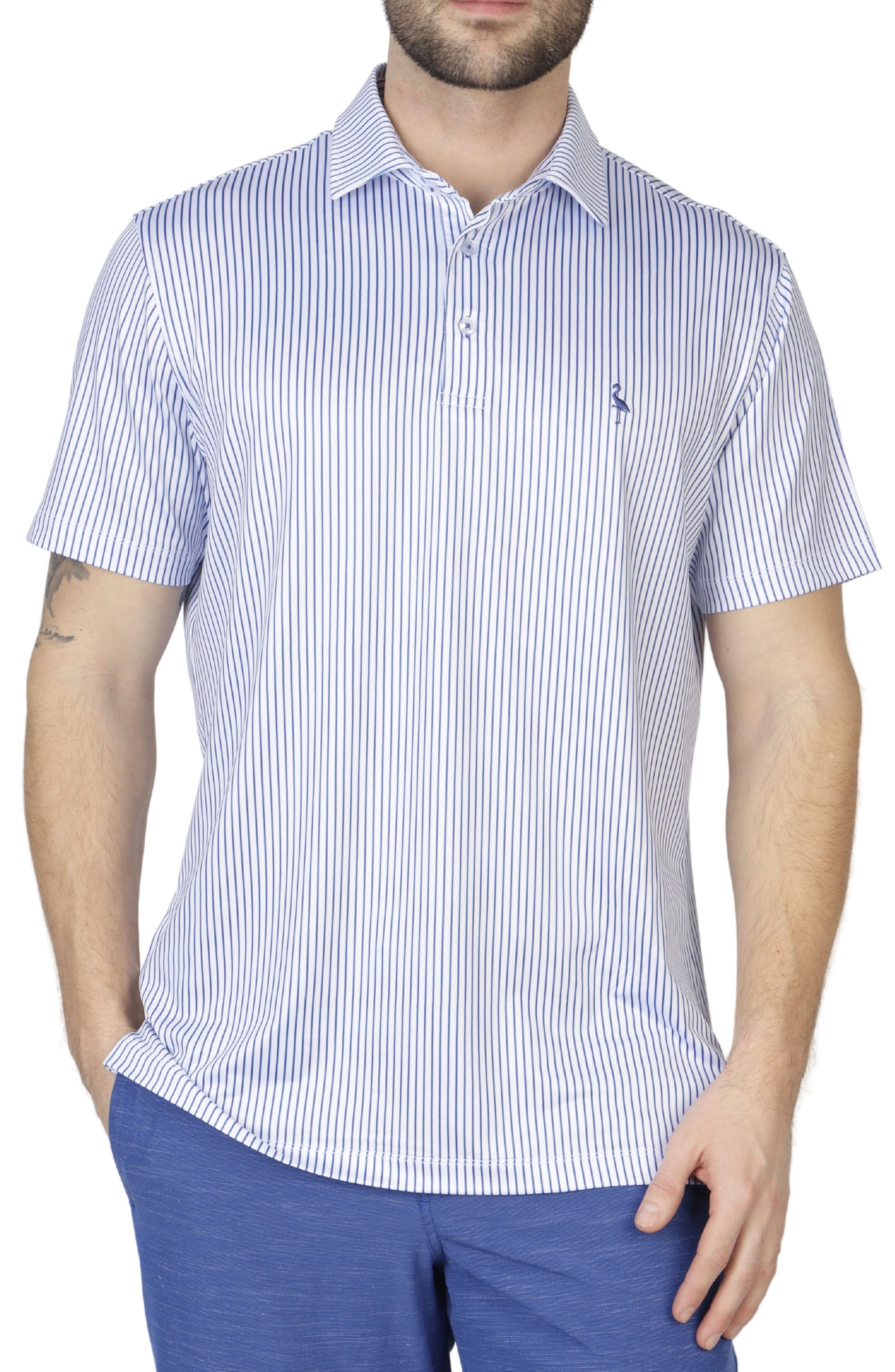 TailorByrd Vintage Stripe Print Performance Polo | Nordstromrack