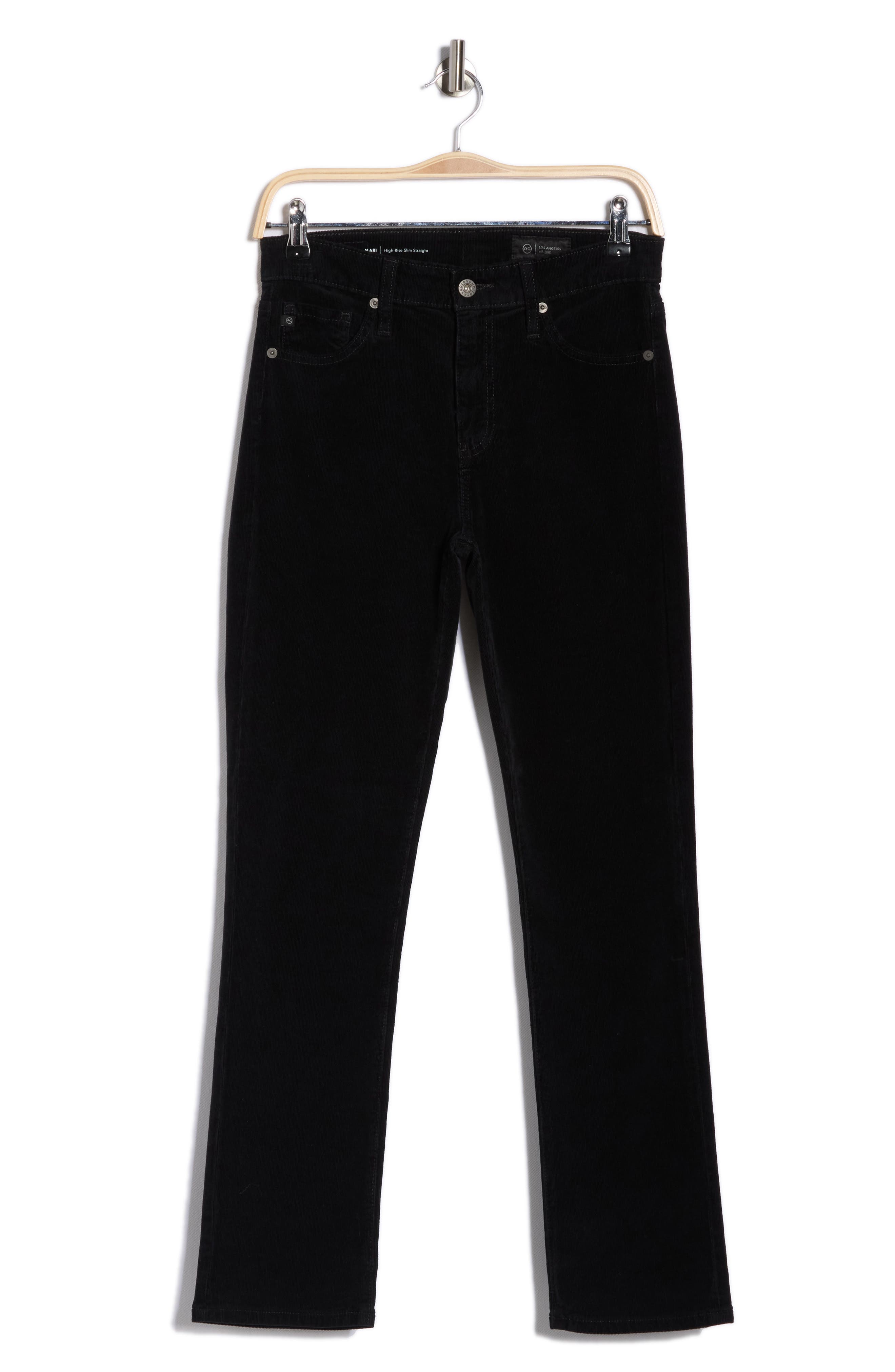 AG Mari High Waist Slim Ankle Straight Leg Corduroy Pants | Nordstromrack