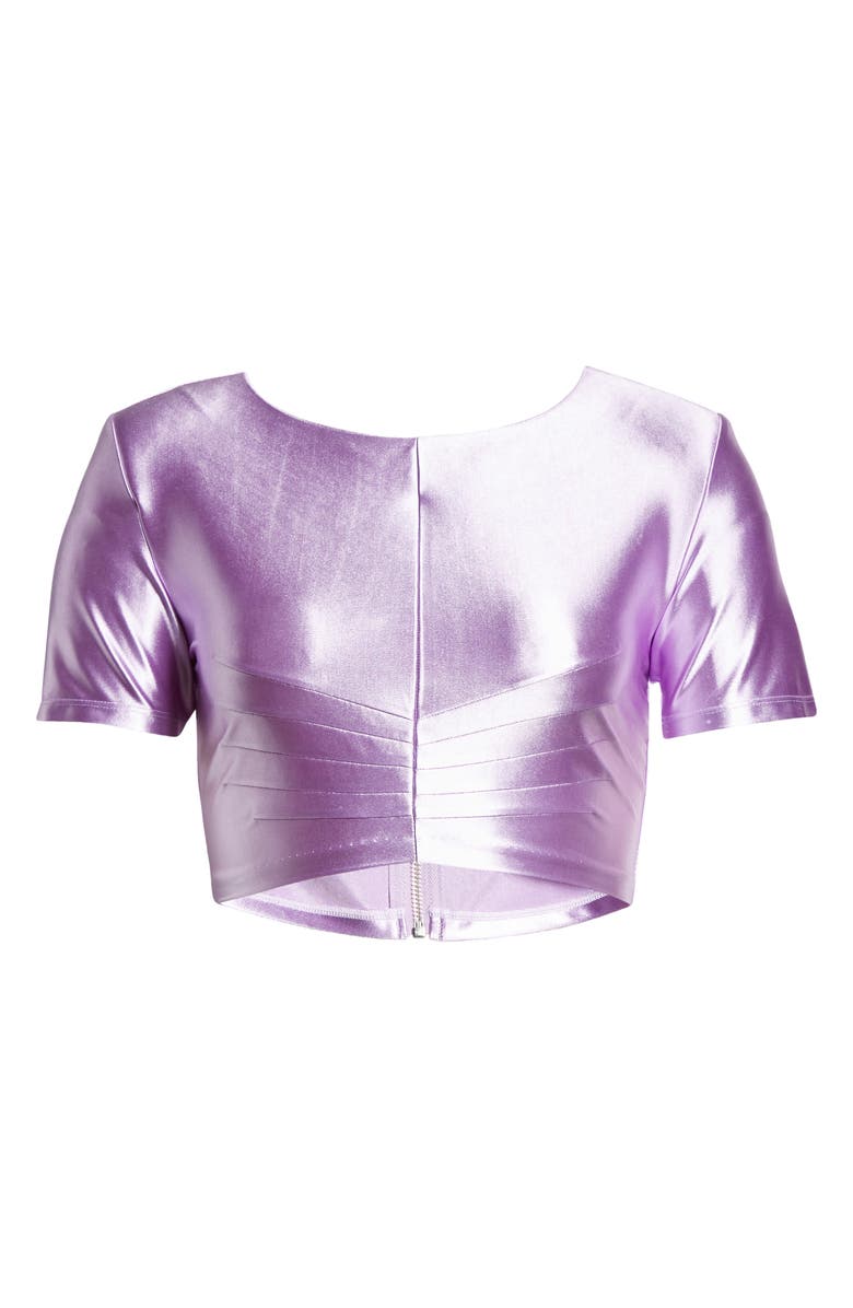 Retrofête Dove Satin Crop Top | Nordstromrack