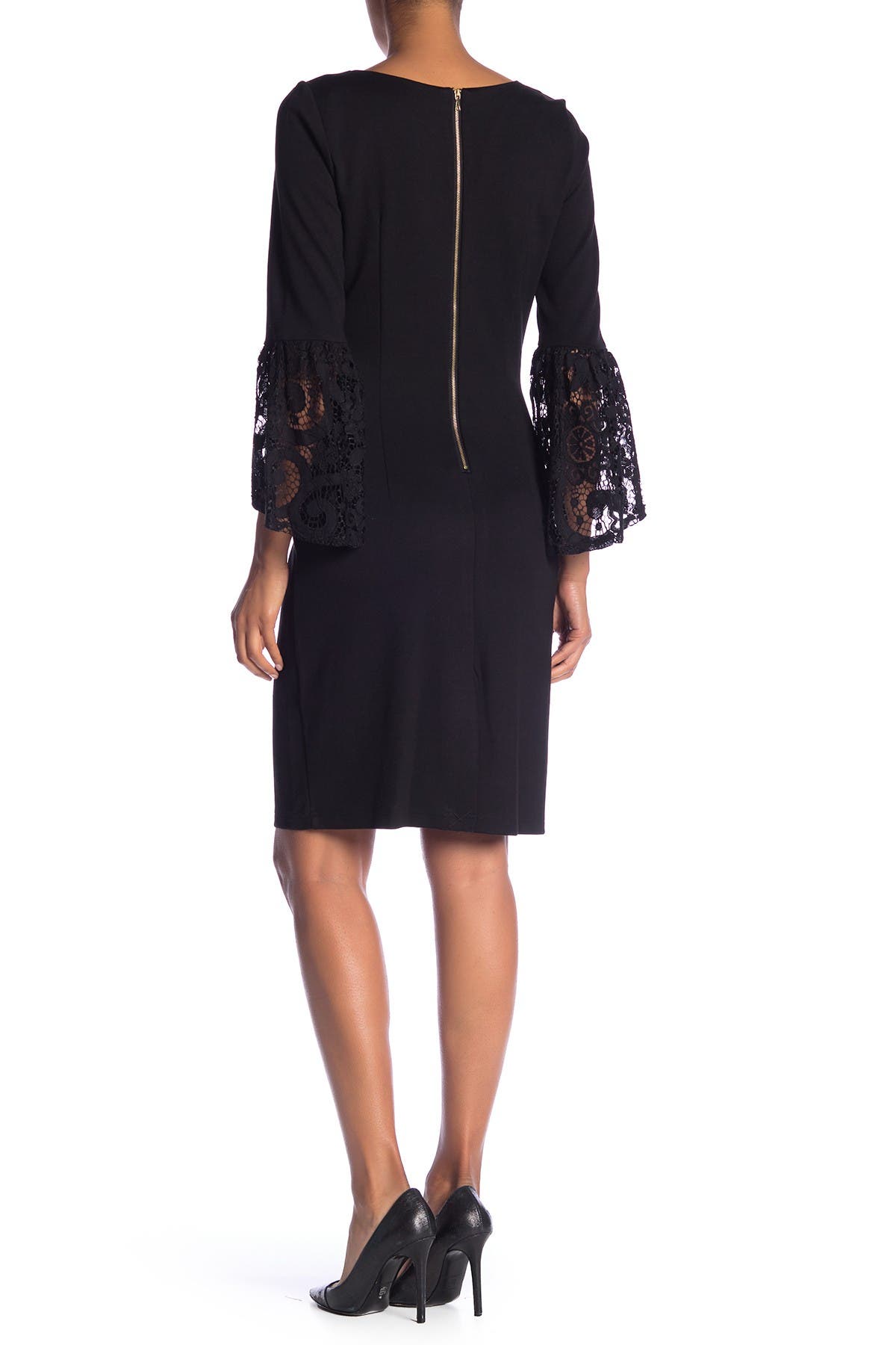 NANETTE NANETTE FOOTWR Lace Bell Sleeve Shift Dress | Nordstromrack