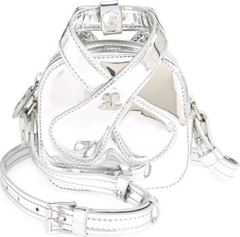 Courrèges Micro Mirror Loop Satin Crossbody Bag | Nordstrom