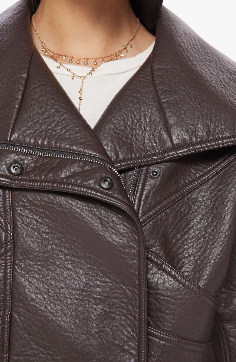 MOTHER Faux Leather Moto Jacket | Nordstromrack