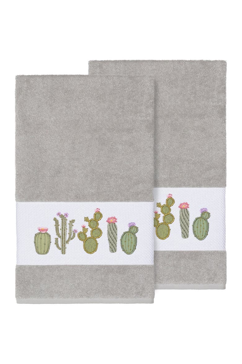Light Grey Mila Embellished Bath Towel - Set of 2 | Nordstromrack