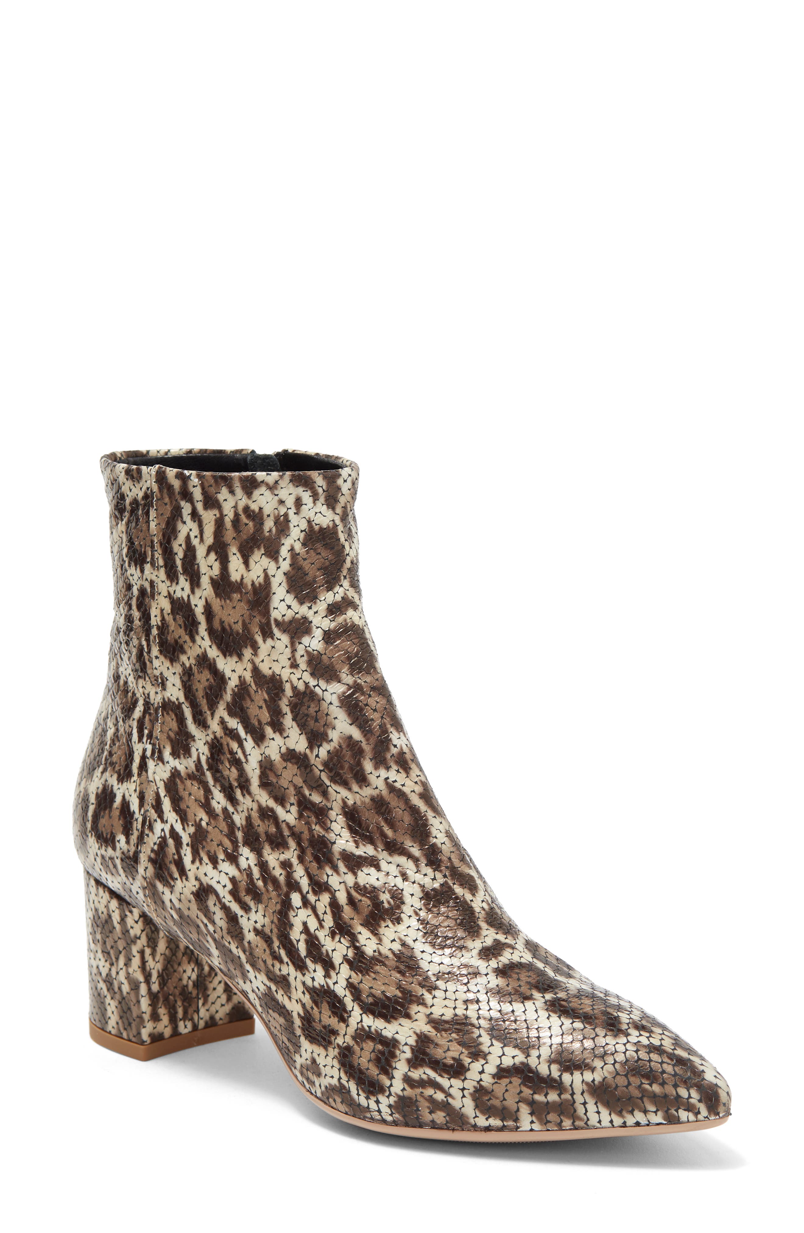 AGL Marette Snake-Embossed Leather Boot (Women) | Nordstromrack