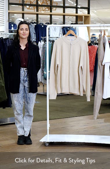 MANGO Zip-Up Cardigan | Nordstromrack