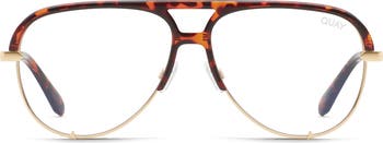 QUAY High Key Mini Remixed 60mm Aviator Sunglasses | Nordstromrack