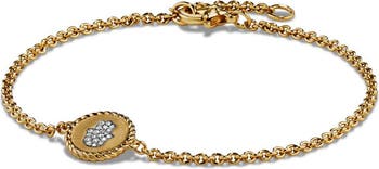 David Yurman 'Petite Pavé' Hamsa Bracelet with Diamonds in 18K Gold | Nordstrom