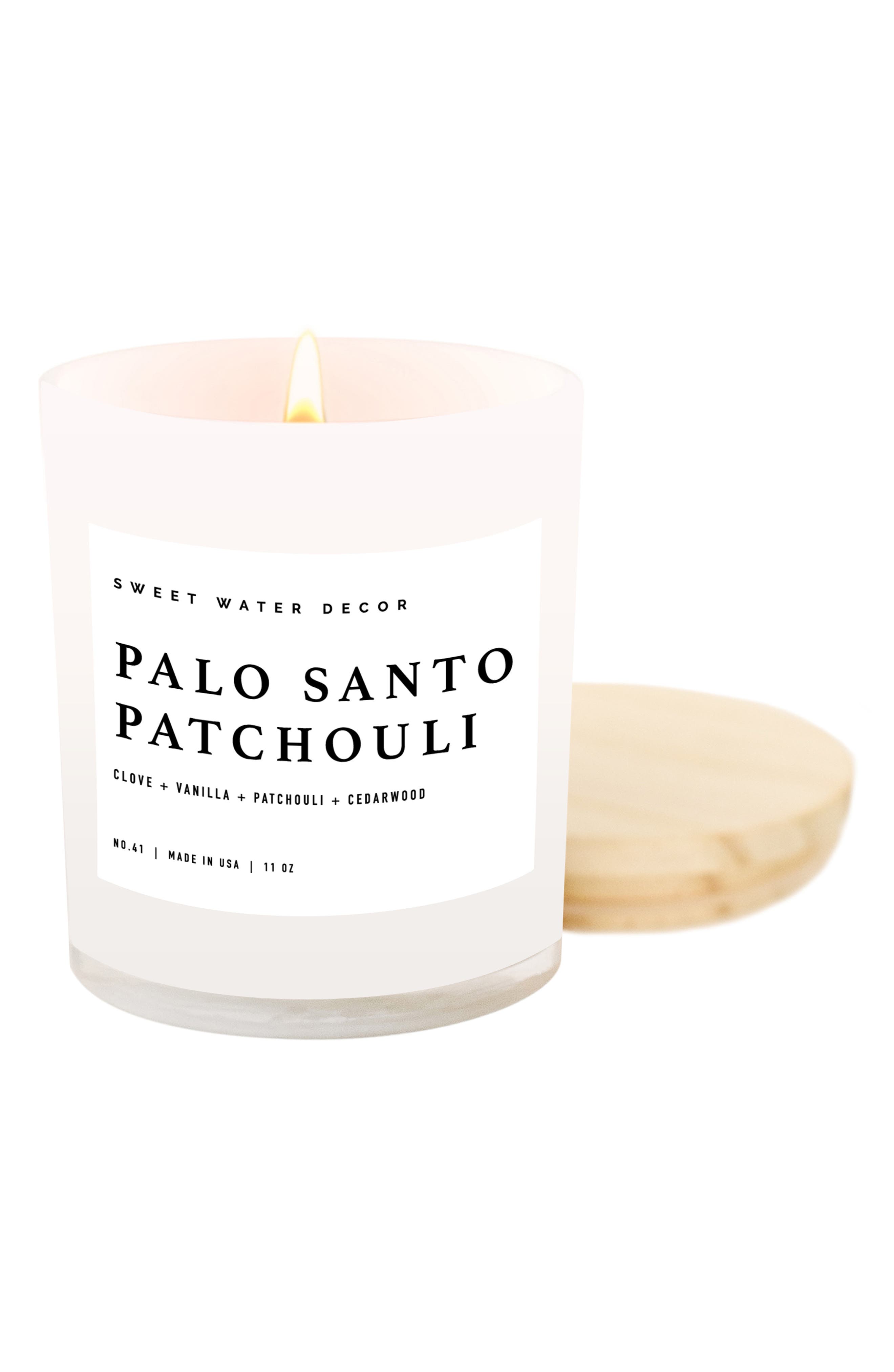 SWEET WATER DECOR Palo Santo Patchouli 11 oz. Candle - Set of 2 ...