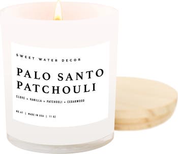 SWEET WATER DECOR Palo Santo Patchouli 11 oz. Candle - Set of 2 ...