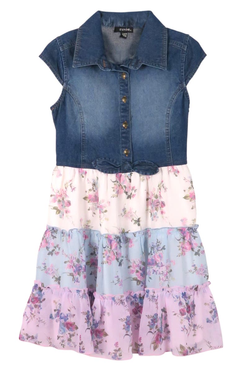 Zunie Kid's Cap Sleeve Bodice Dress | Nordstromrack