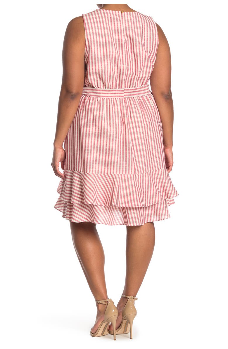 Julia Jordan Sleeveless Tiered Belted Ruffle Dress | Nordstromrack