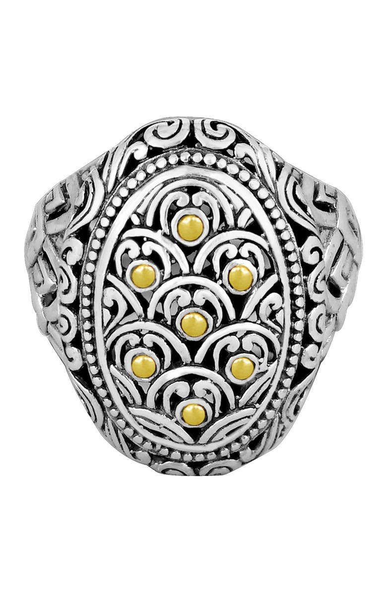 DEVATA 18K Gold Accent Sterling Silver Dragon Skin Ring | Nordstromrack