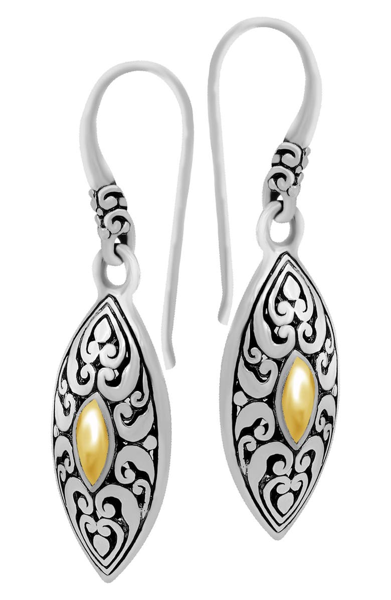 DEVATA Sterling Silver & 18K Gold Dot Drop Earrings | Nordstromrack