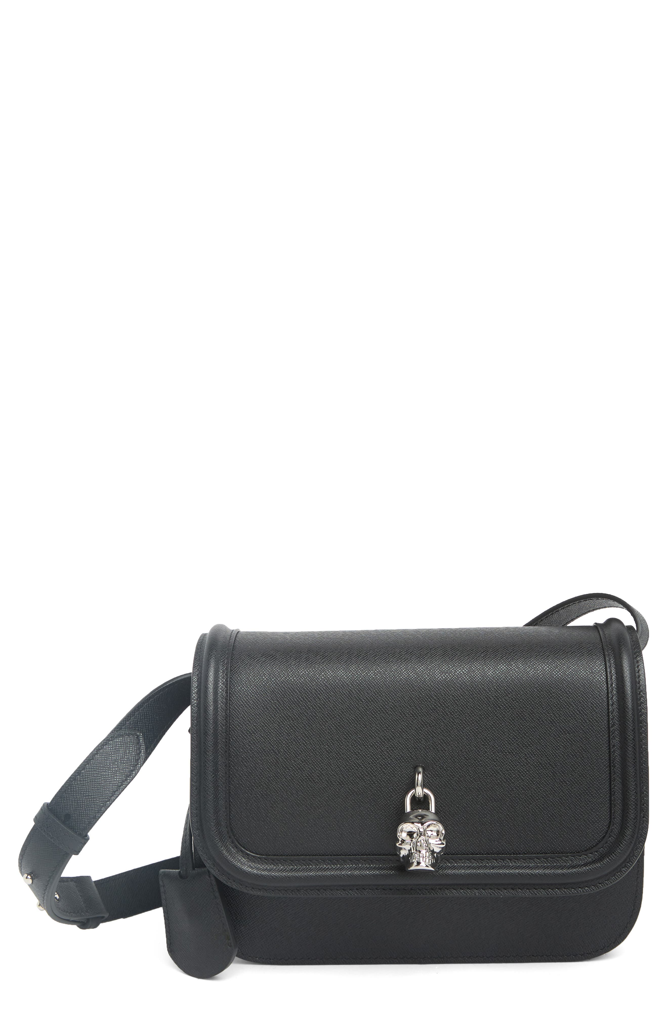 McQueen Leather Padlock Satchel | Nordstromrack