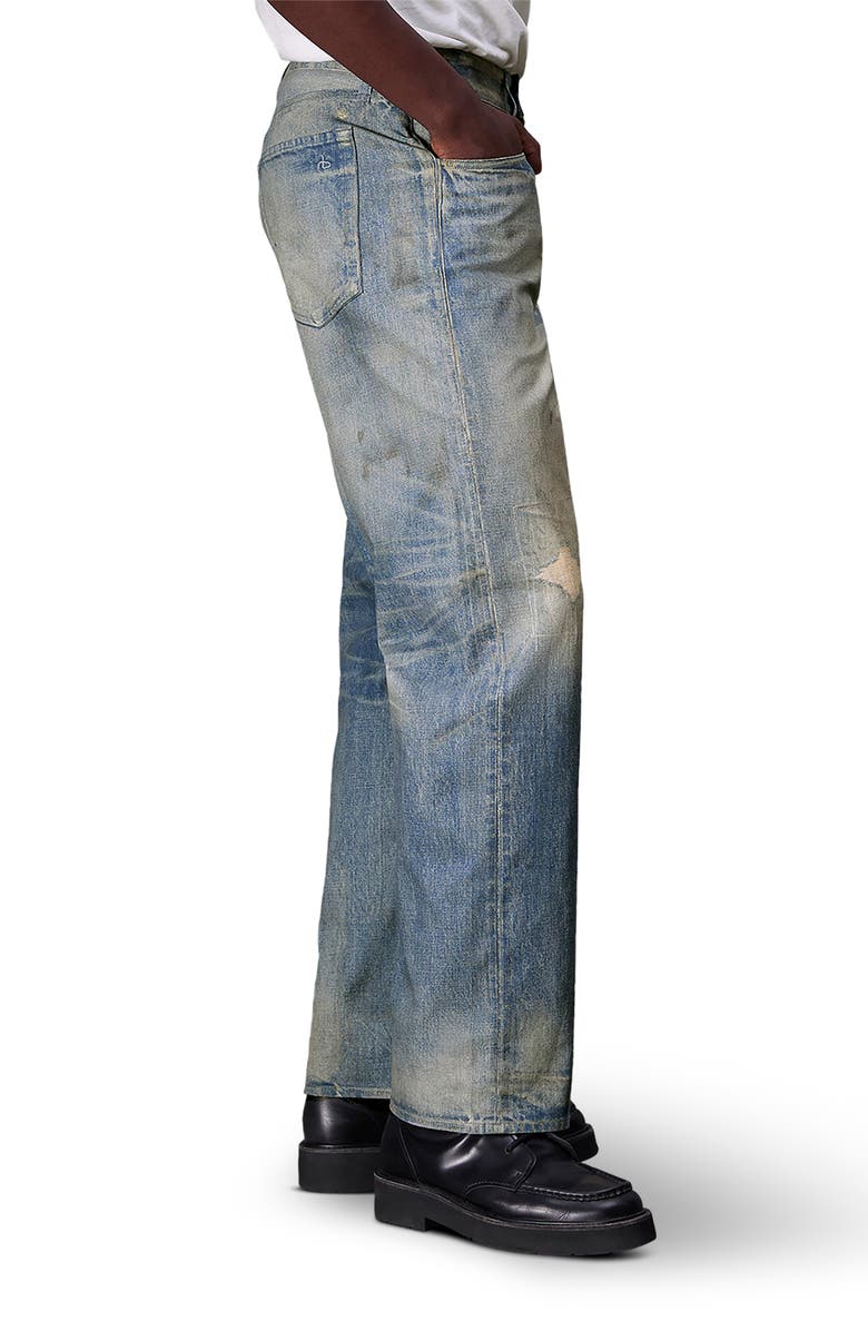 rag & bone Fit 4 Miramar Print Cotton Canvas Baggy Jeans | Nordstrom