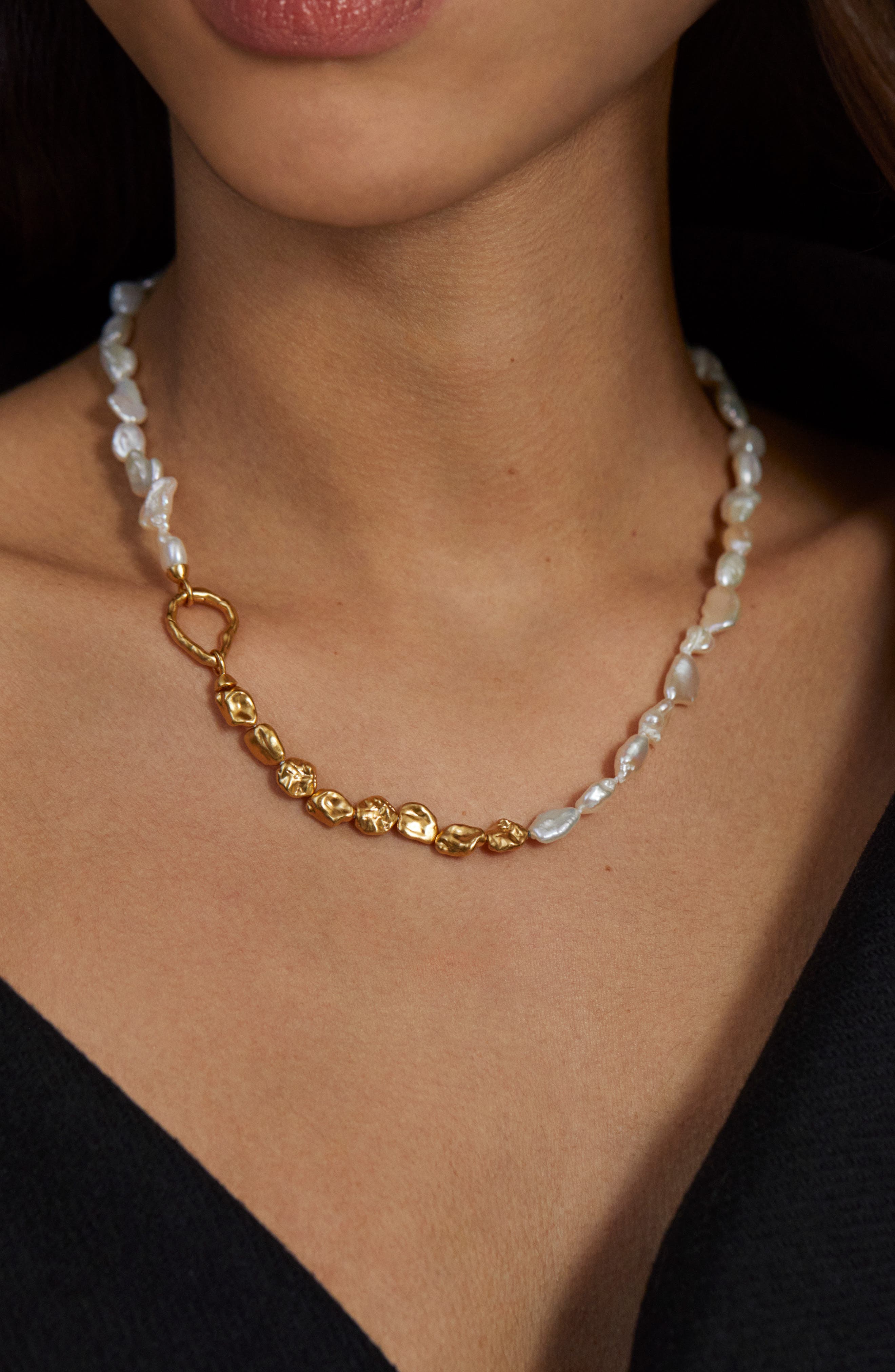Monica Vinader Keshi Pearl Necklace | Nordstrom