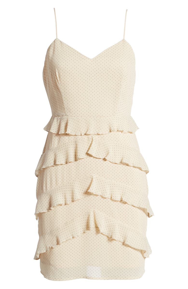 Endless Rose Microdot Ruffle Detail Minidress | Nordstromrack