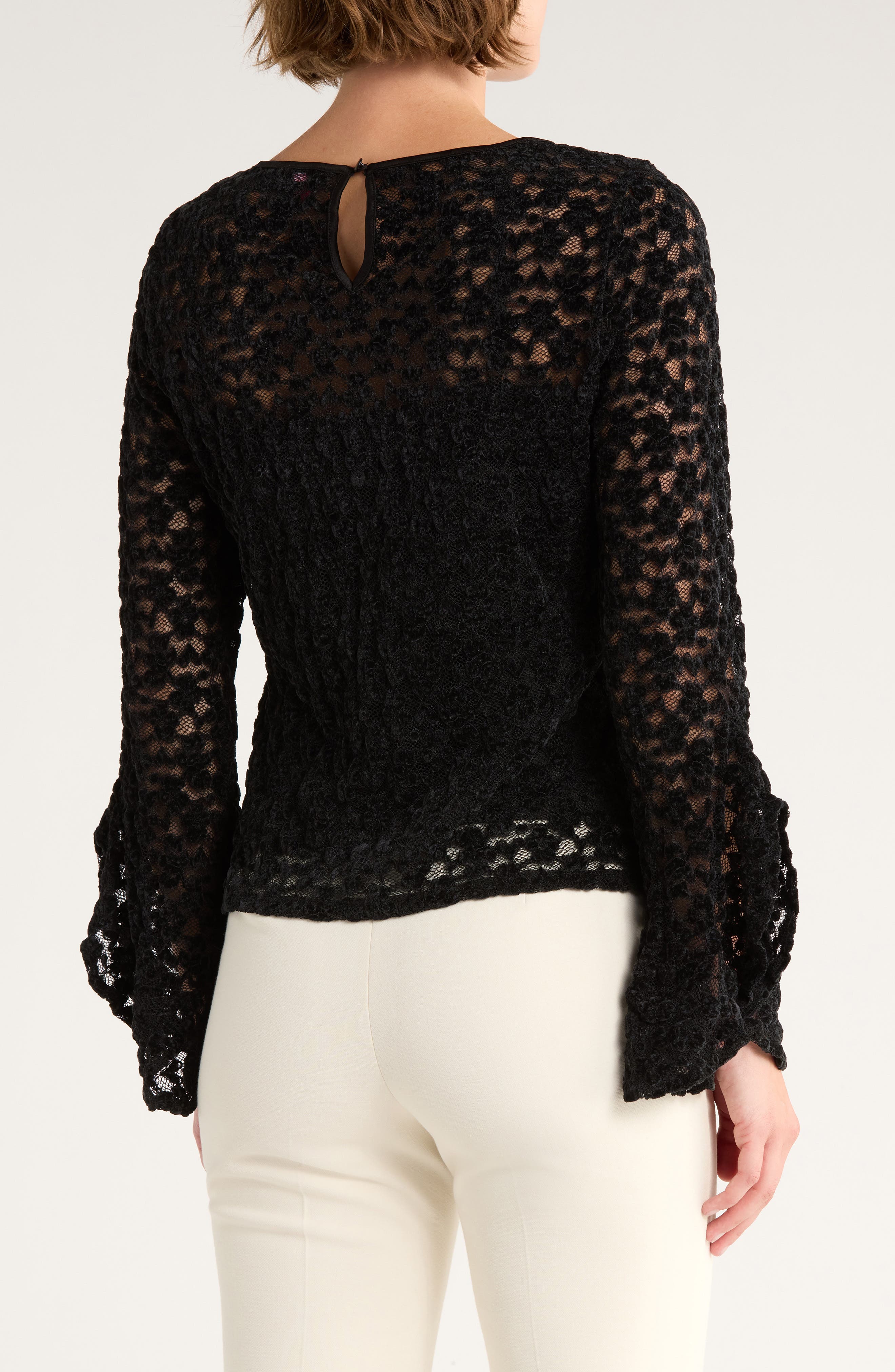 Vince Camuto Velvet Lace Top | Nordstromrack