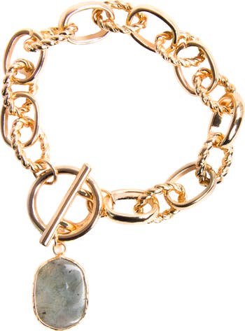 SAACHI Stone Chain Link Bracelet | Nordstromrack