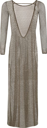 Vix Paula Hermanny Lexia Long Sleeve Mesh Cover Up Dress Nordstrom