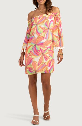 Trina Turk Amaris Off the Shoulder Long Sleeve Dress | Nordstromrack