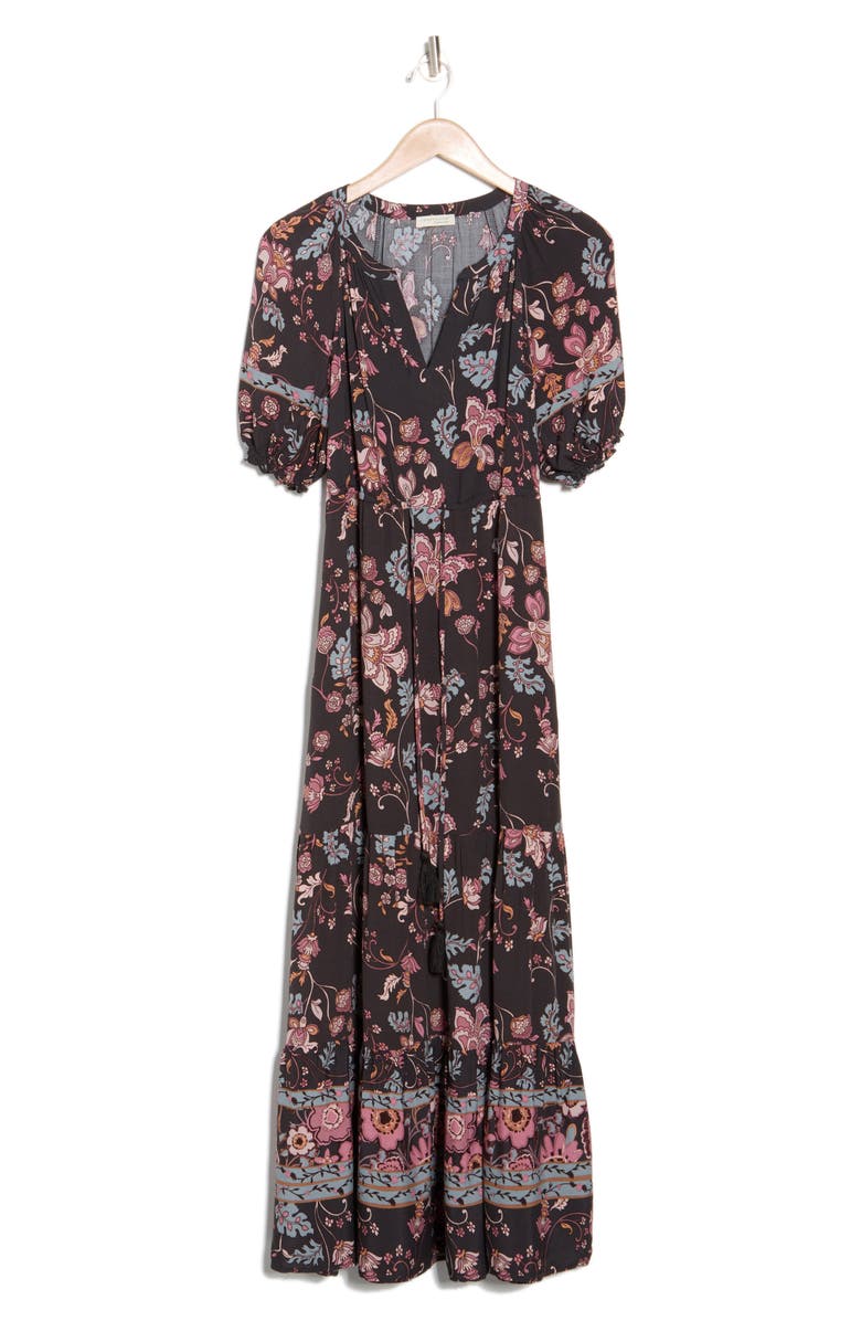 Lovestitch Border Short Sleeve Maxi Dress | Nordstromrack