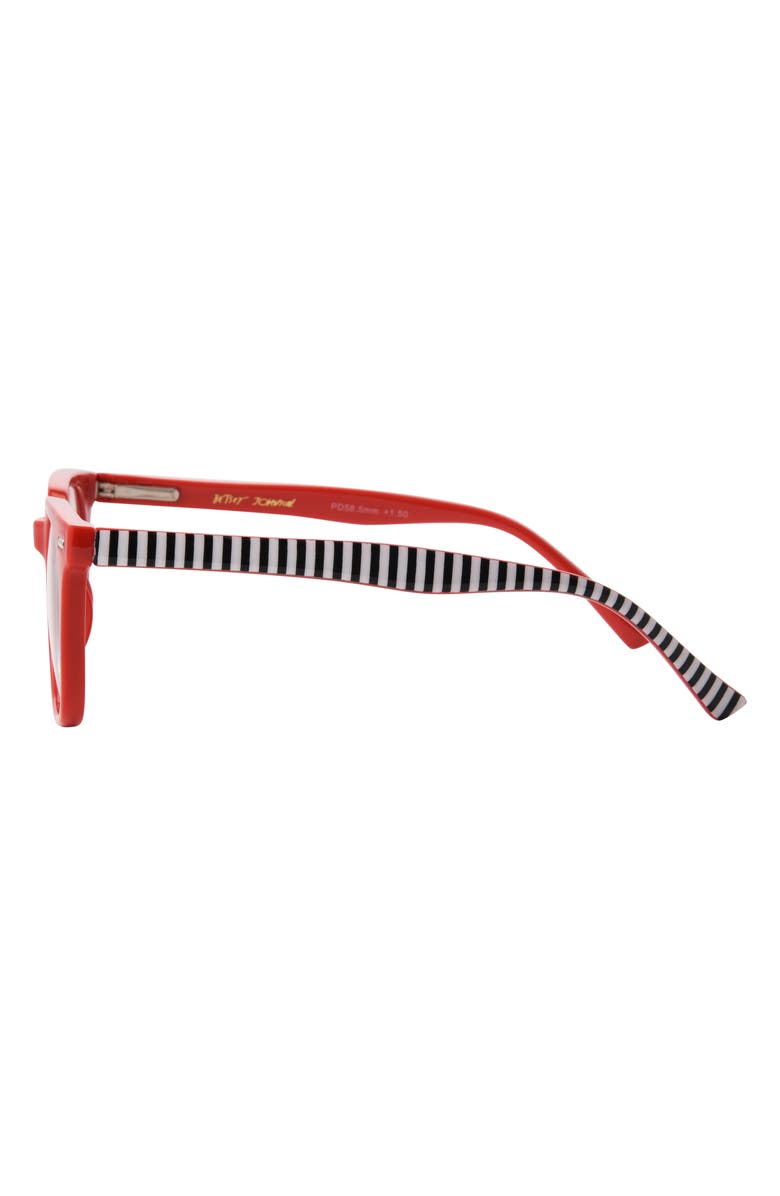 Betsey Johnson Red Square Blue Light Blocking Glasses | Nordstrom