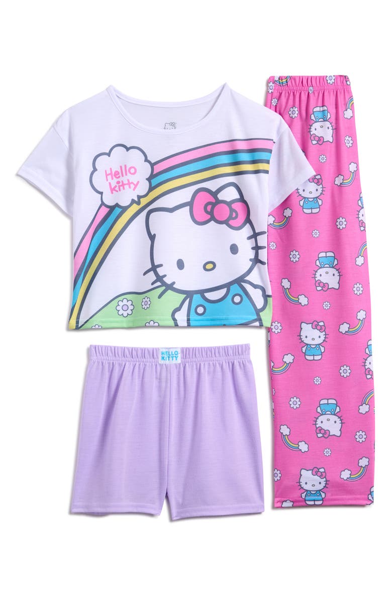 KOMAR Kids' Hello Kitty® 3-Piece Pajamas | Nordstromrack