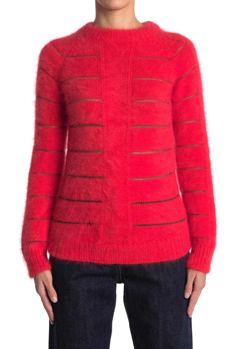 Balmain Greentop Fuzzy Knit Sweater (Women) | Nordstromrack