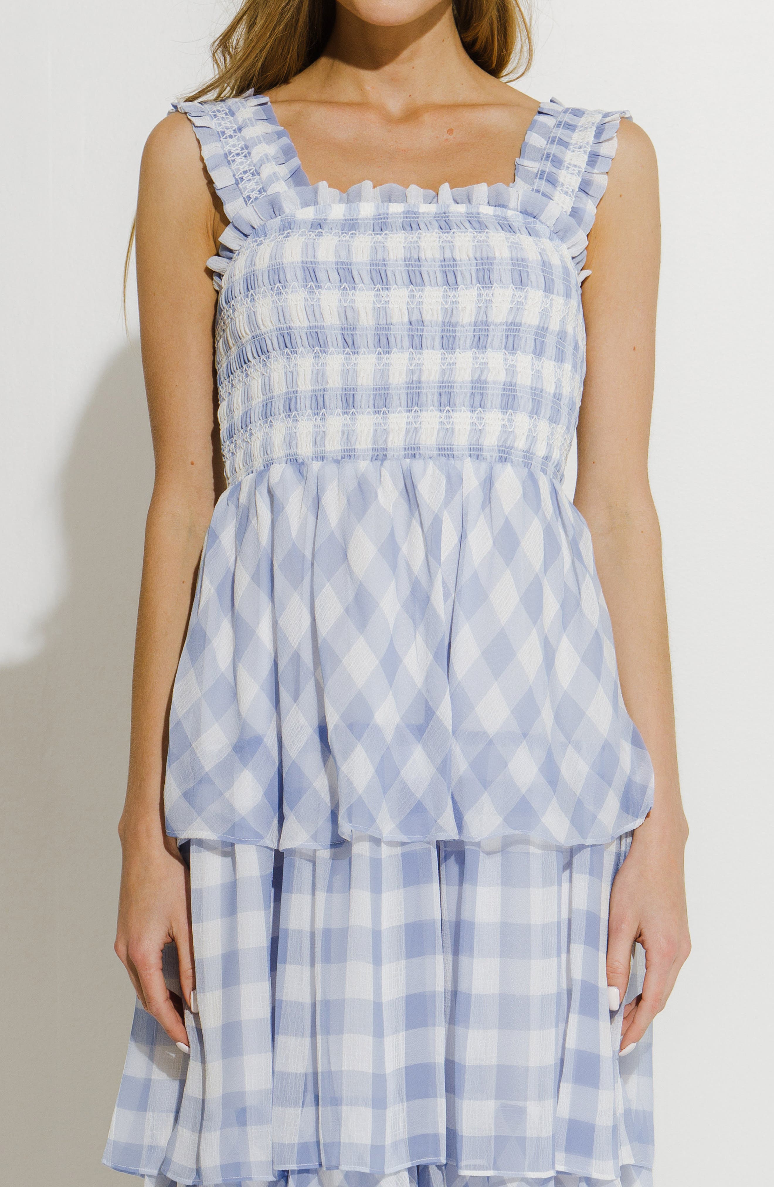 English Factory Gingham Check Sundress | Nordstrom