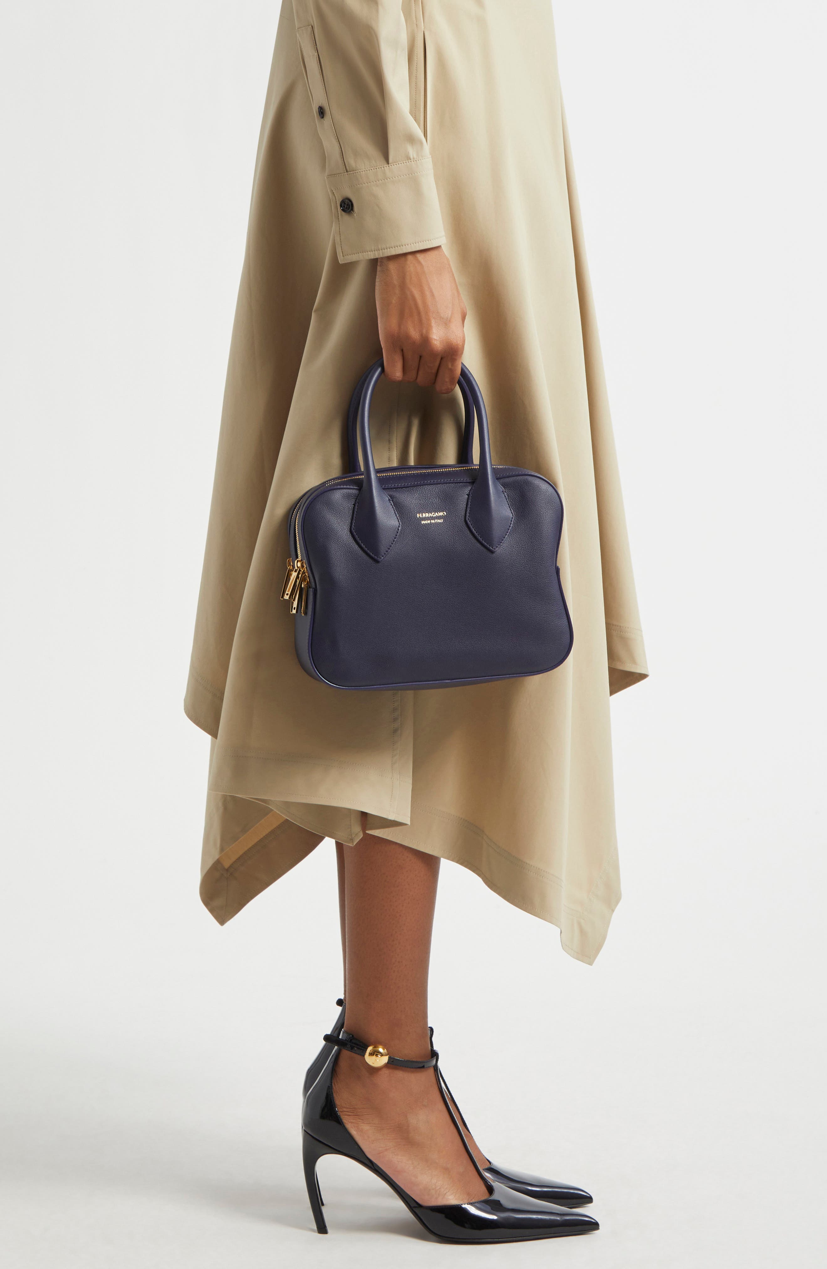 FERRAGAMO Star Triple Zip Handbag | Nordstrom