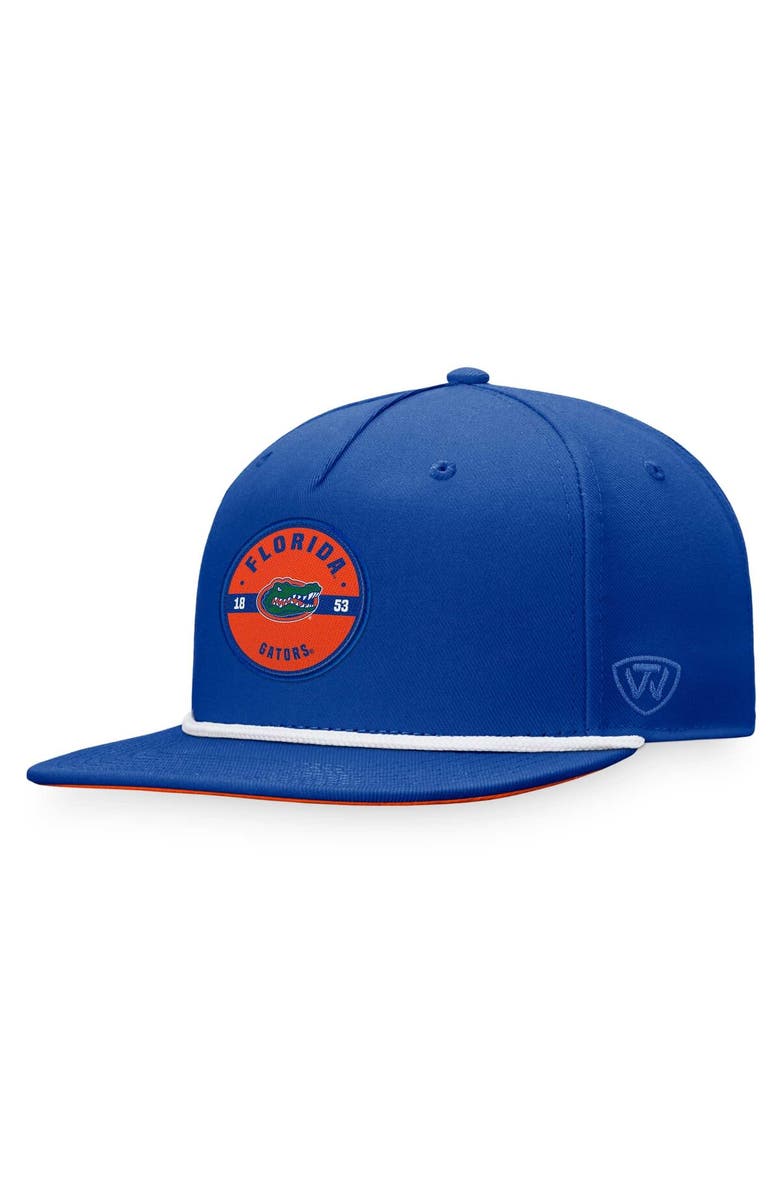 TOP OF THE WORLD Men's Top of the World Royal Florida Gators Bank Hat ...