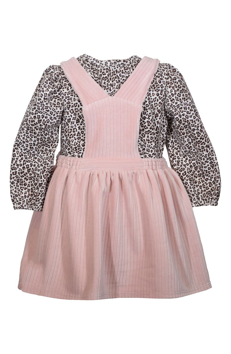 GERSON & GERSON Animal Print Bodysuit & Cord Flutter Jumper 2-Piece Set ...