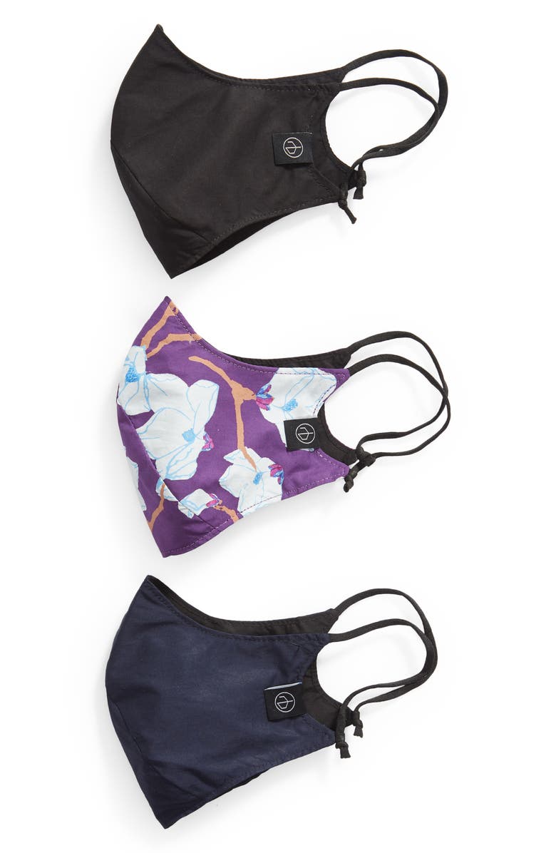 rag & bone Stealth Assorted 3-Pack Adult Face Masks | Nordstrom