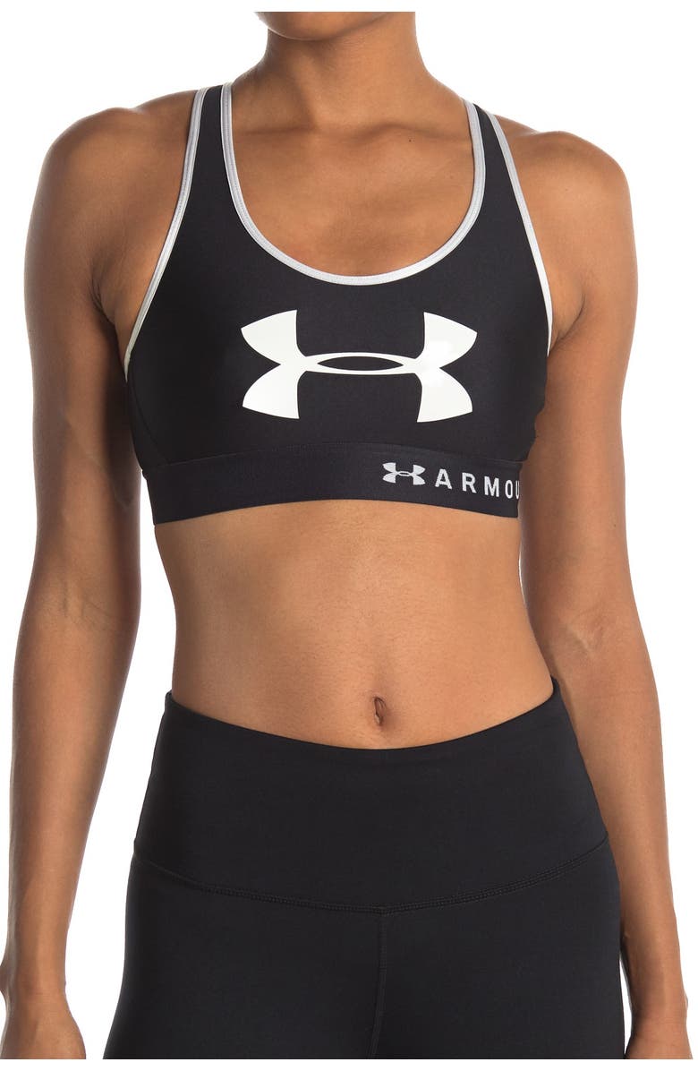 Under Armour Armour Mid Keyhole Graphic Sports Bra | Nordstromrack