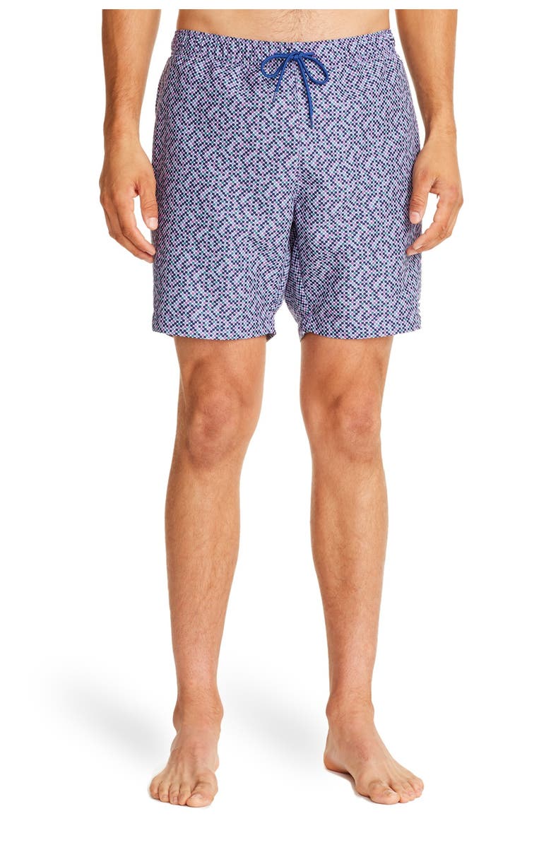 CONSTRUCT Purple Multi Dot Print Swimming Trunks | Nordstromrack