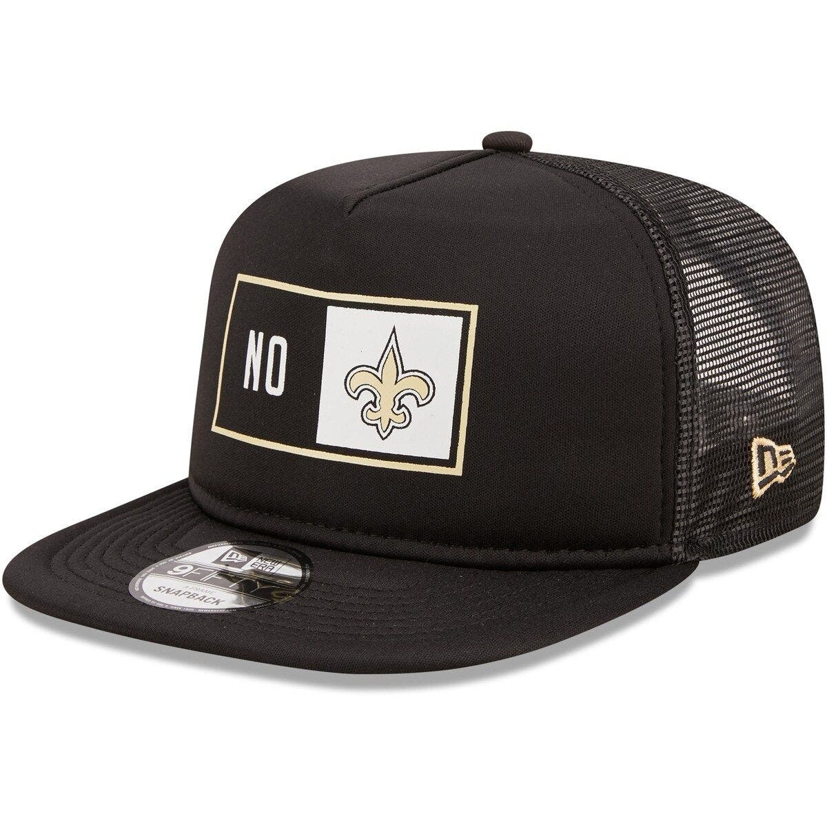 New Era Men's New Era Black New Orleans Saints Balanced Trucker 9FIFTY ...