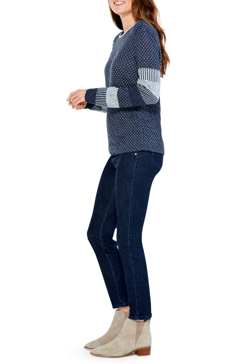 NIC+ZOE Women's Night & Day Mix Print Reversible Cotton Sweater ...