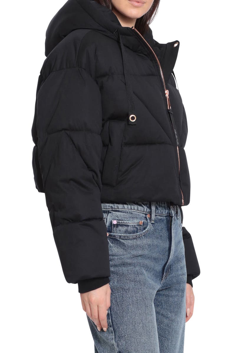 Avec Les Filles Thermal Puff™ Cropped Water Resistant Puffer Jacket ...