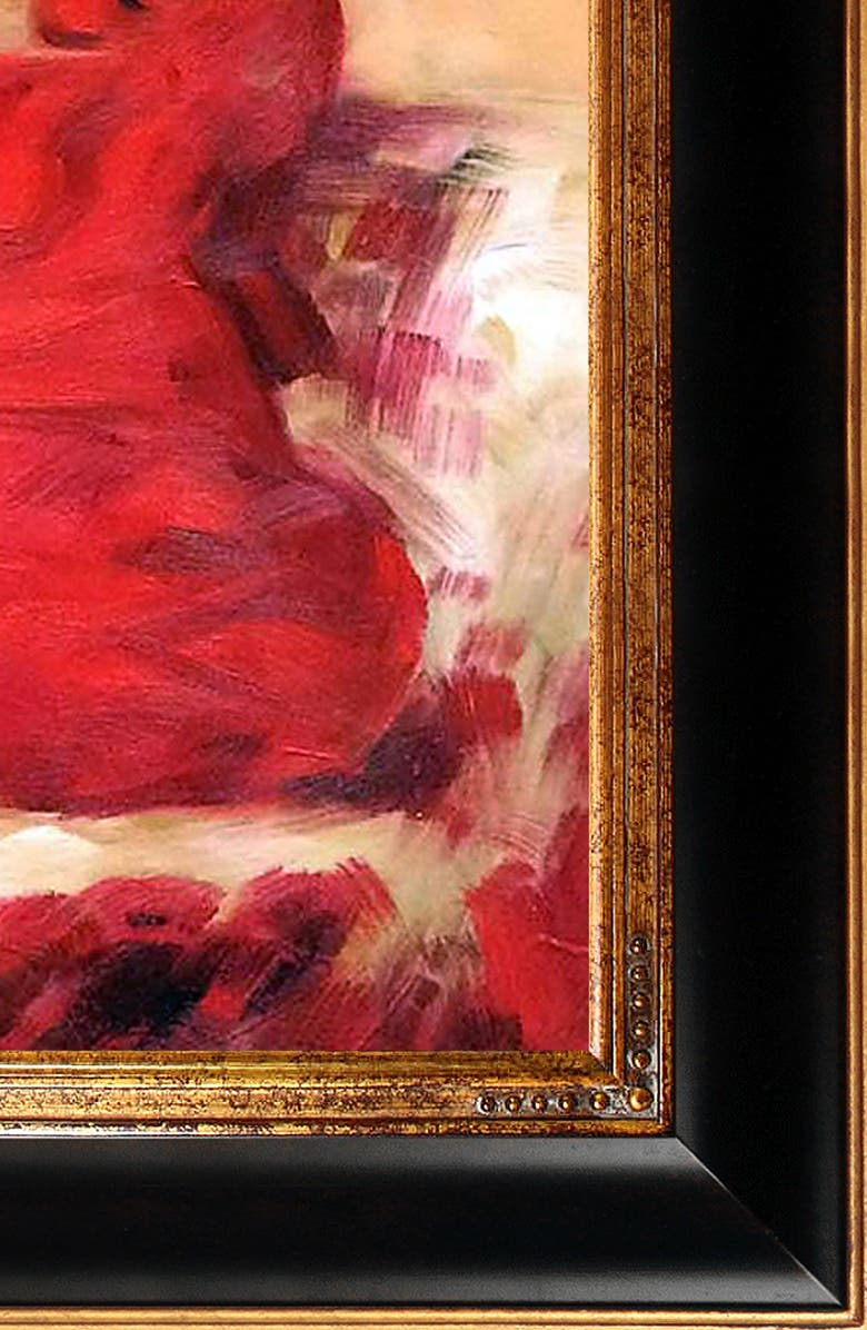 OVERSTOCK ART 'Lady In An Armchair' by Gustav Klimt Framed Oil Painting ...