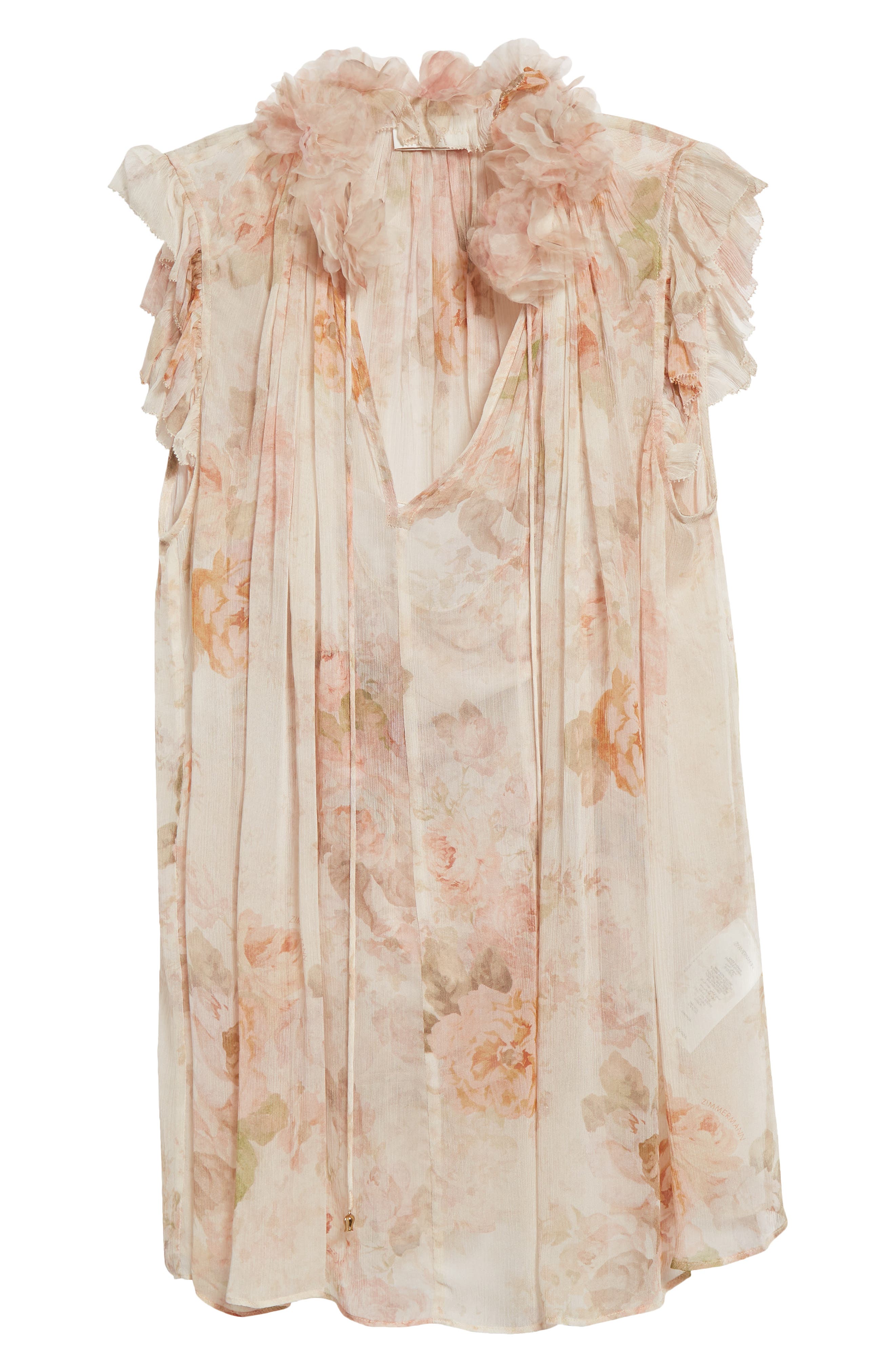 Zimmermann Frilled Cap Sleeve Top | Nordstrom
