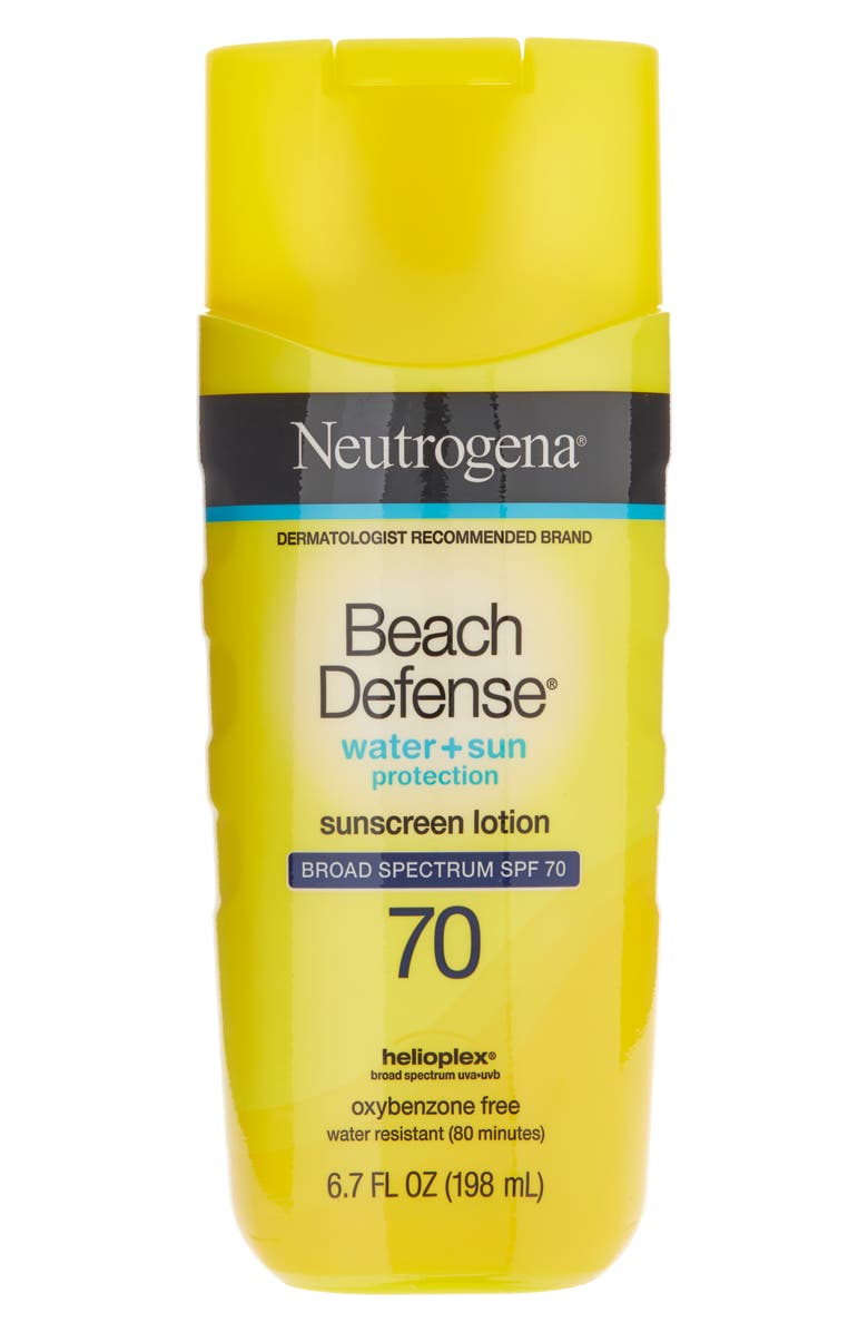 NEUTROGENA Beach Defense Water + Sun Protection SPF 70 Sunscreen Lotion ...