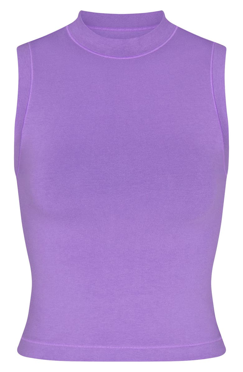 SKIMS Stretch Cotton Jersey Mock Neck Tank | Nordstromrack