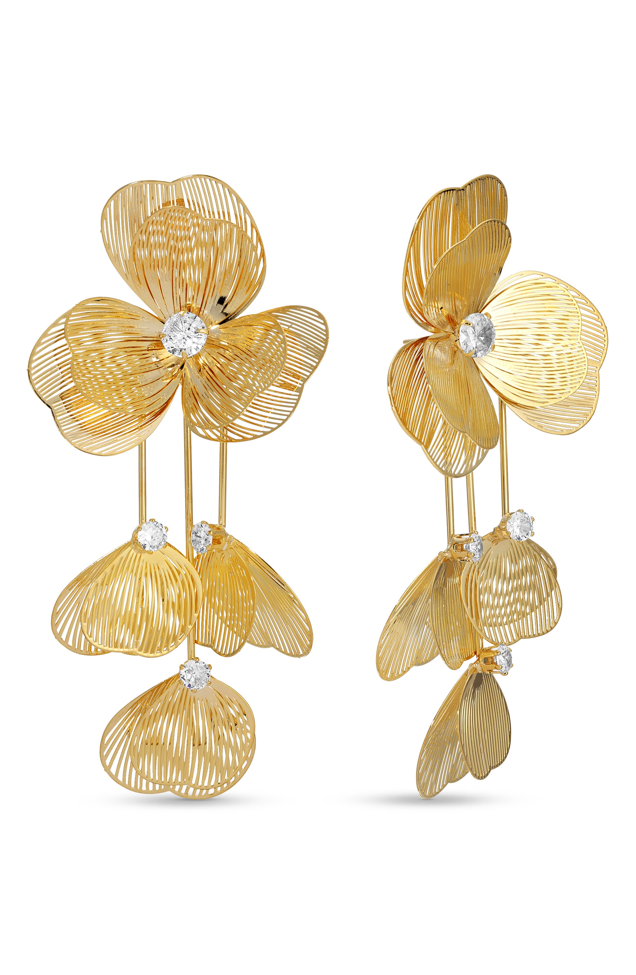 EYE CANDY LOS ANGELES Monica Flower Drop Earrings | Nordstromrack
