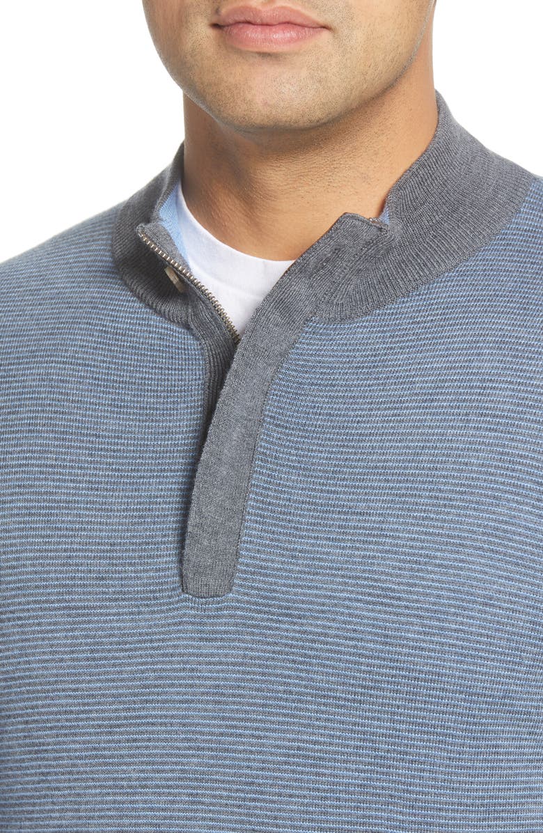 Peter Millar Needle Merino Wool Quarter Zip Pullover | Nordstromrack