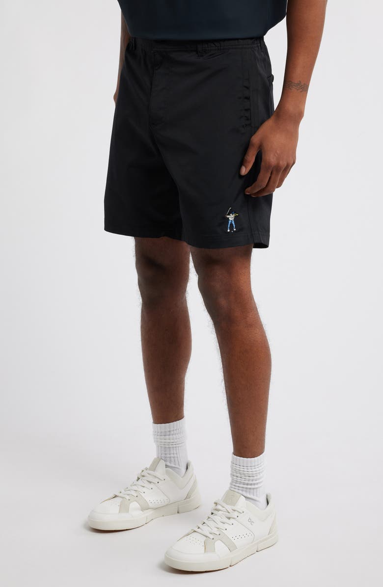 Eastside Golf Core Logo Embroidered Cotton Blend Shorts | Nordstrom